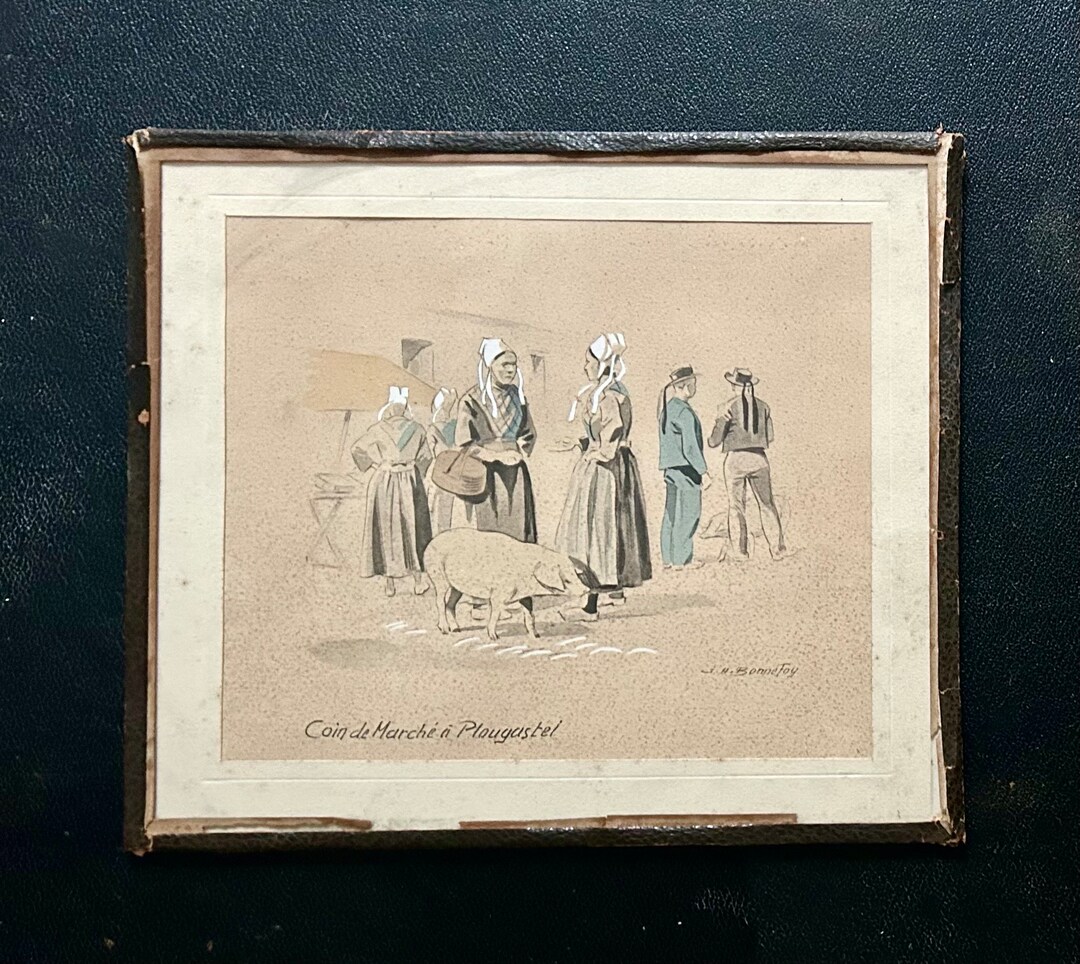 1920s French Master Painter and Illustrator Jacques Hubert Bonnefoy ...