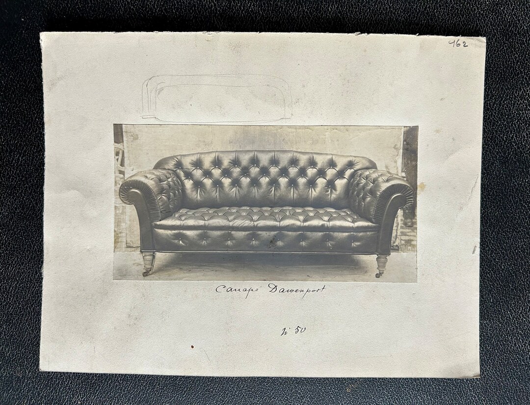 1800s French Antique Photo From Technical File of Furniture Design ...