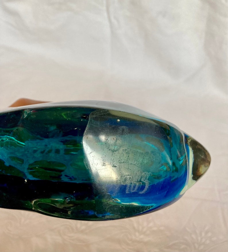 1980s Maltese Vintage Real Mdina Glass Fish Vase by Michael - Etsy