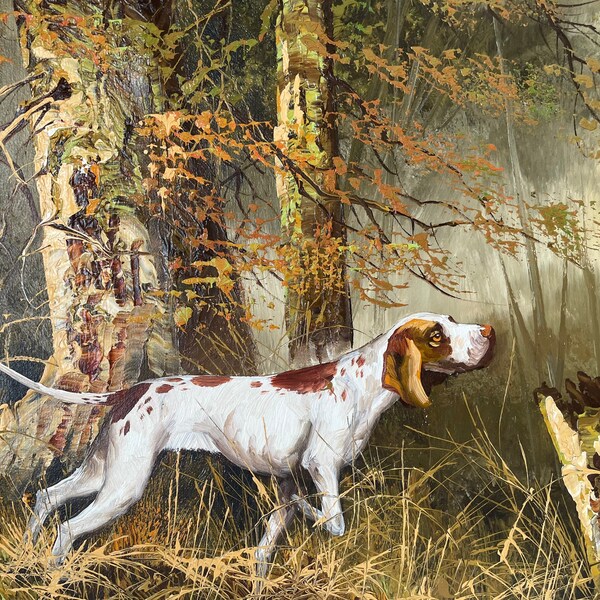 Hunting Dog Painting - Etsy