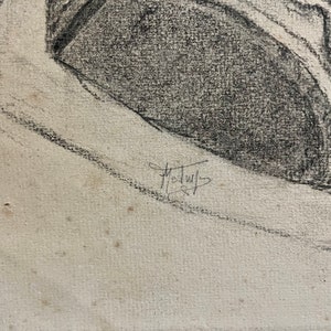 1700s French Graphite Drawing on Paper. Portrait. - Etsy