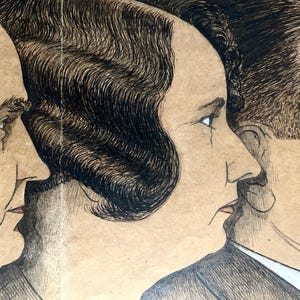 1930s French Rationalism Art Deco Ink /white Gouache Drawing on Paper ...