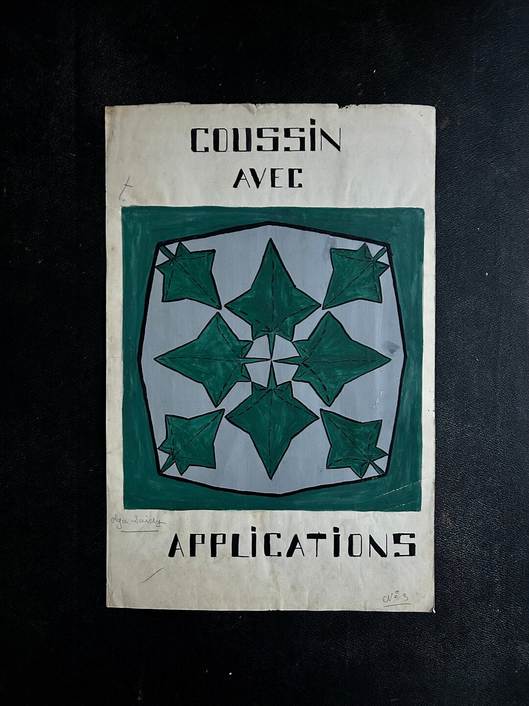 1930s French Avant-garde / Modernist Gouache on Paper. Graphic Art ...