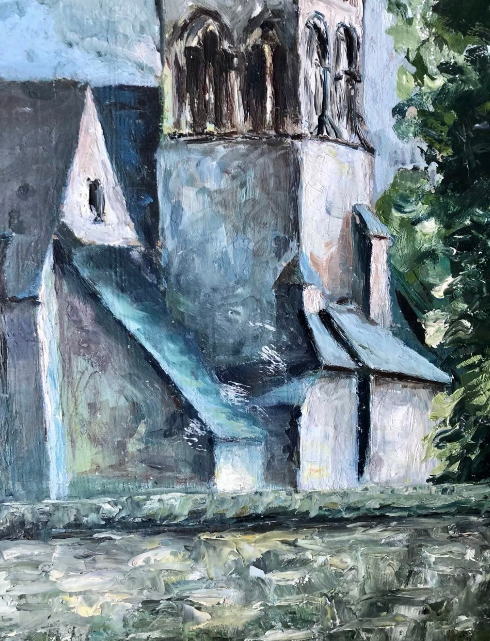 1930s French Oil Painting on Panel - Etsy