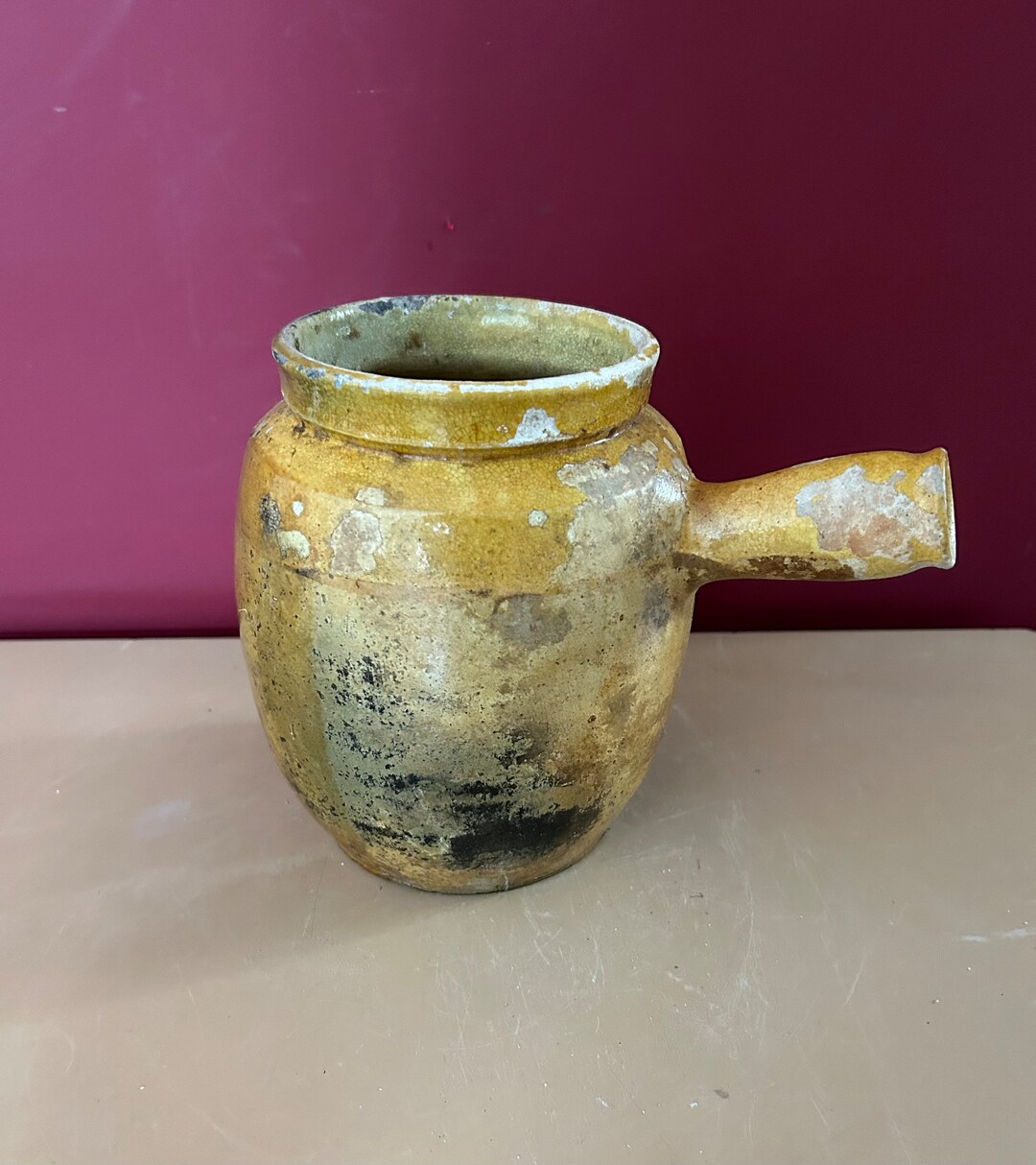 1800s French Antique Glazed Pot Confit Daubière From Provence Southern ...