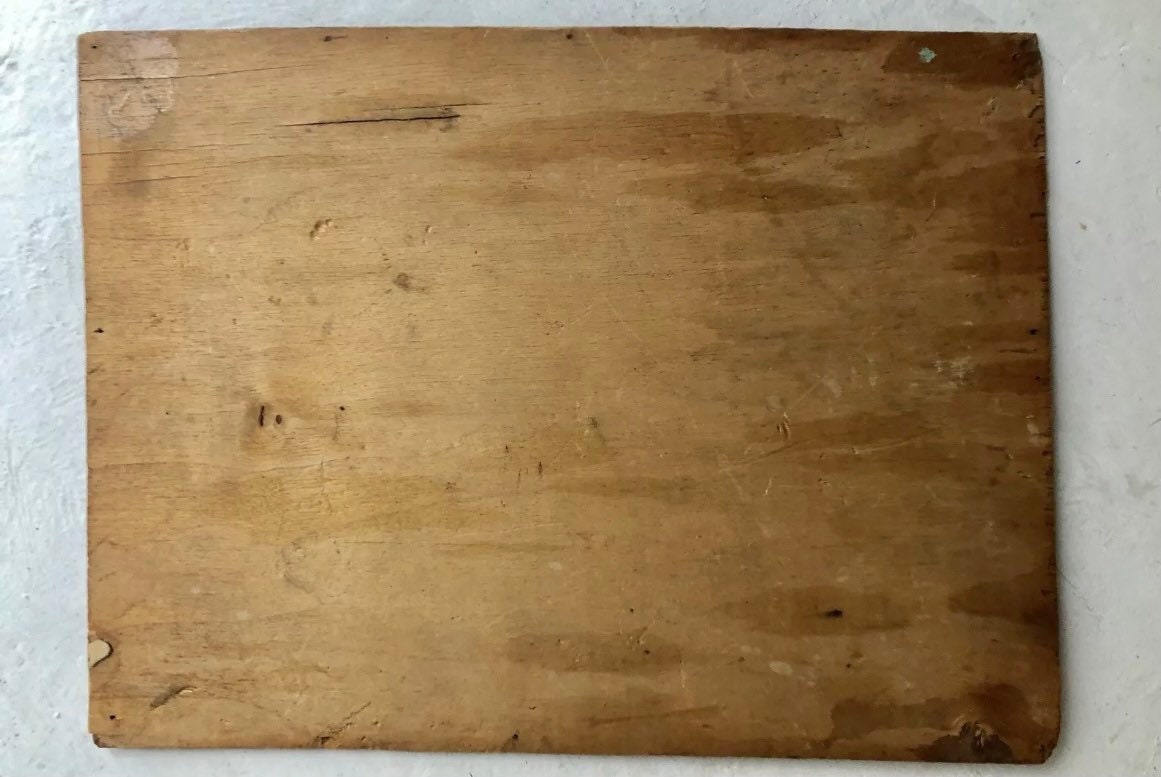 1910s French Shabby Chic Oil Painting on Wood | Etsy