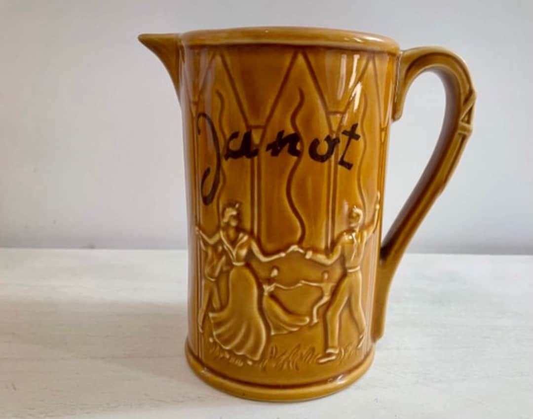 1970s French Vintage Porcelain Pitcher for Pastis and Anisette ...