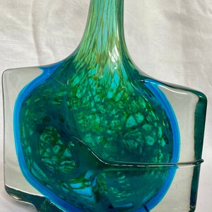 1980s Maltese Vintage Real Mdina Glass Fish Vase by Michael Harris ...
