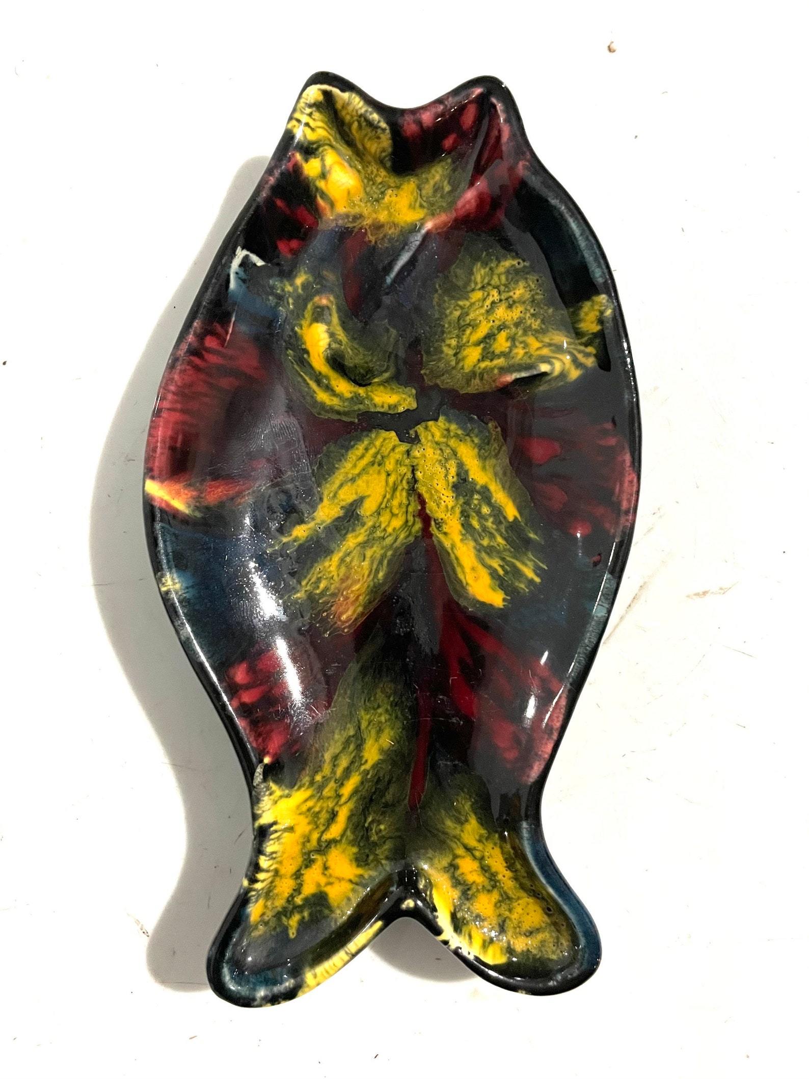 1950s French Vintage Vallauris Pottery Porcelain Set of 4 Fish - Etsy