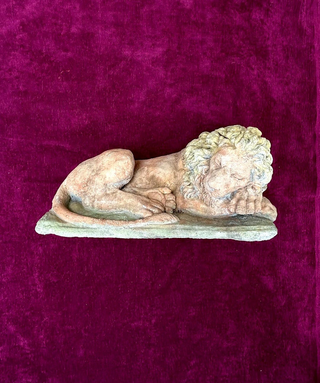 1700s French Resting Lion Sculpture Antique Stone Garden Statue ...