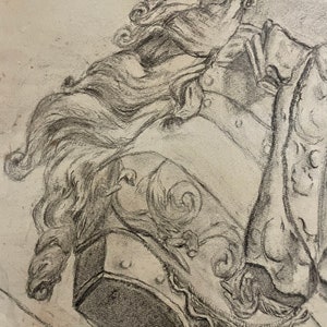 1700s French Graphite Drawing on Paper. Portrait. - Etsy