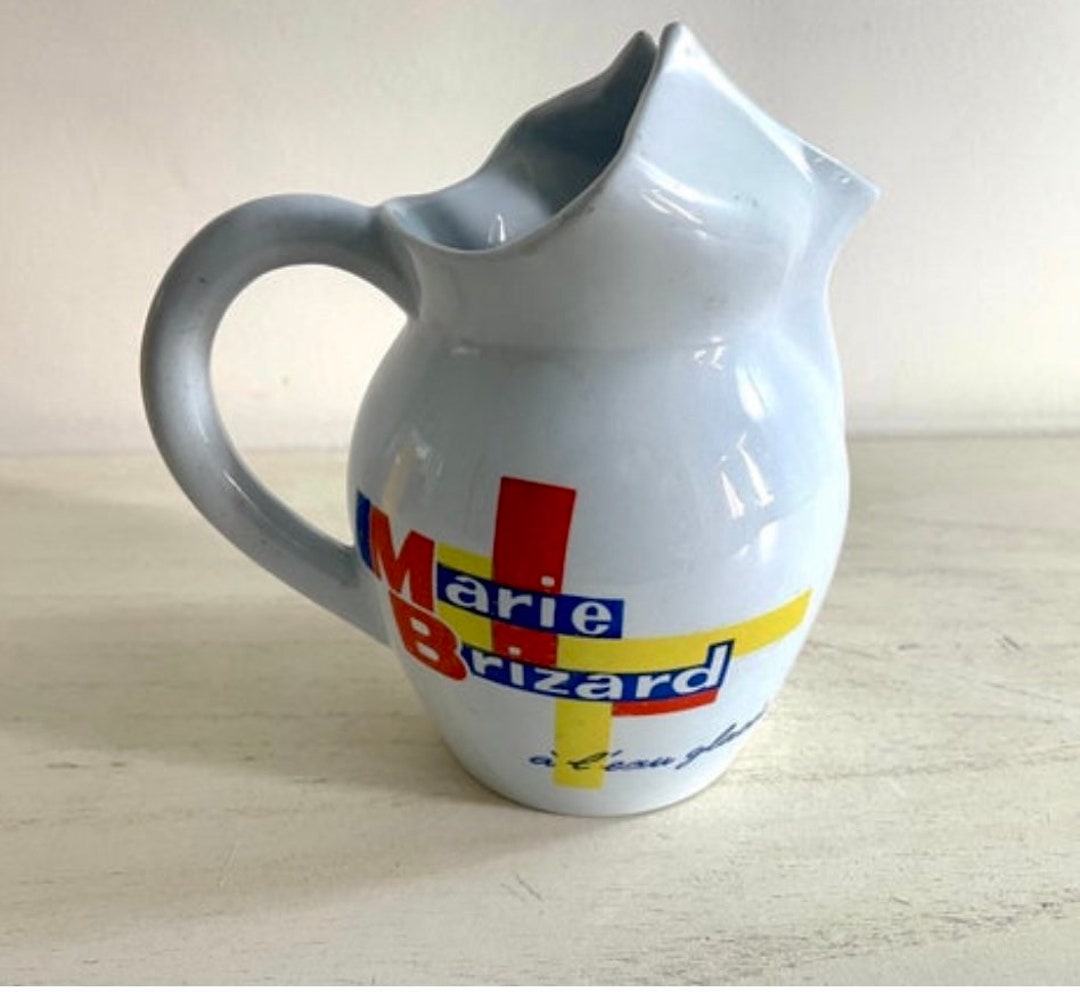 1980s French Vintage Porcelain Pitcher for Pastis or Anisette. Marie ...
