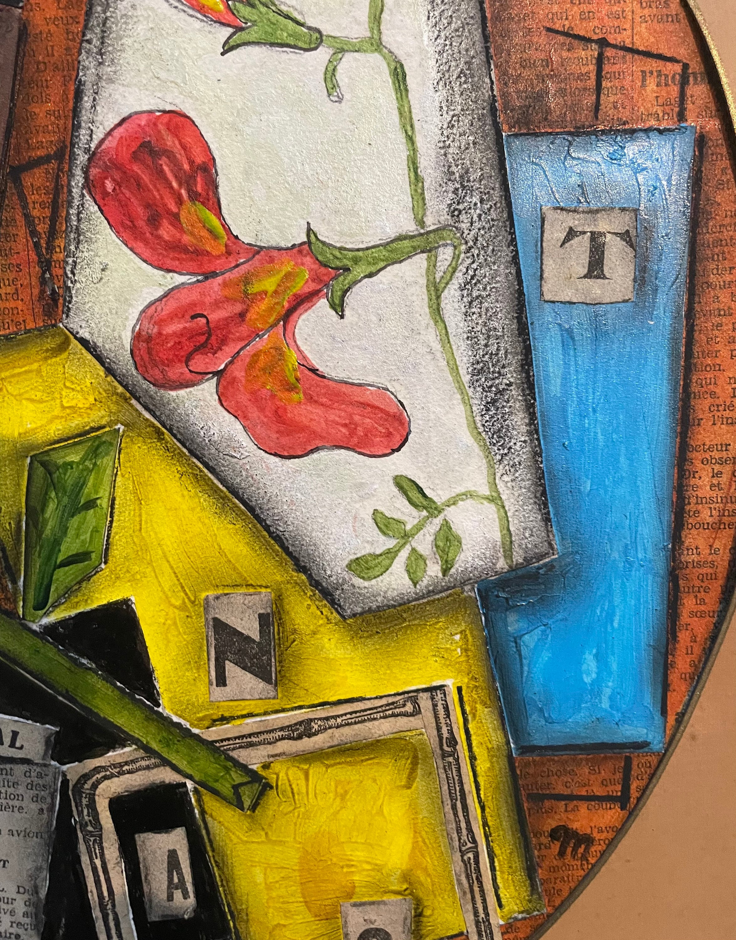 1900s French Cubism Collage/ Gouache on Cardboard. Cubist - Etsy