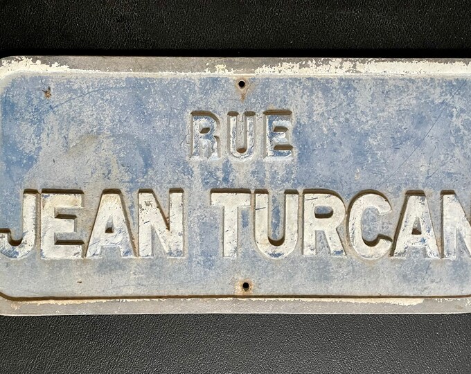 1930s French Real Original Heavy Duty Aluminium Street Sign. Antique ...