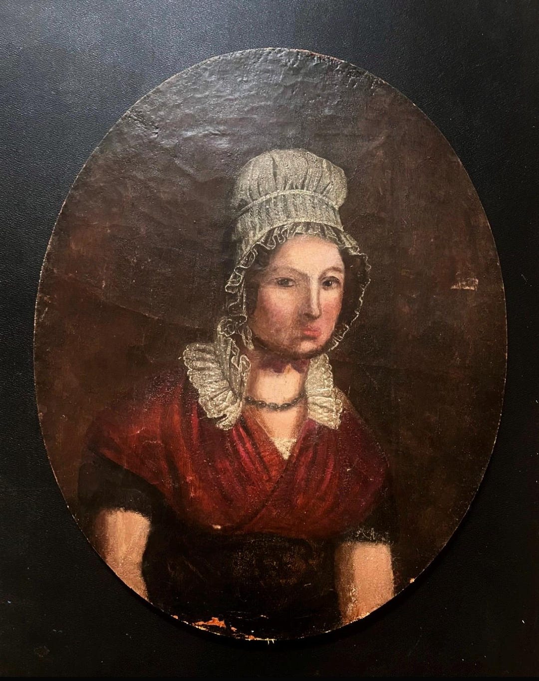 1700s French Antique Oil Painting on Canvas. Portrait of a Woman ...