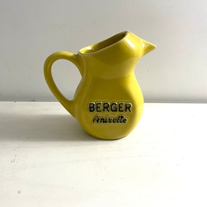 1900s French Vintage Porcelain Pitcher for Pastis. Berger Anisette ...