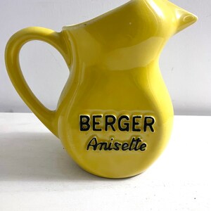 1900s French Vintage Porcelain Pitcher for Pastis. Berger Anisette ...