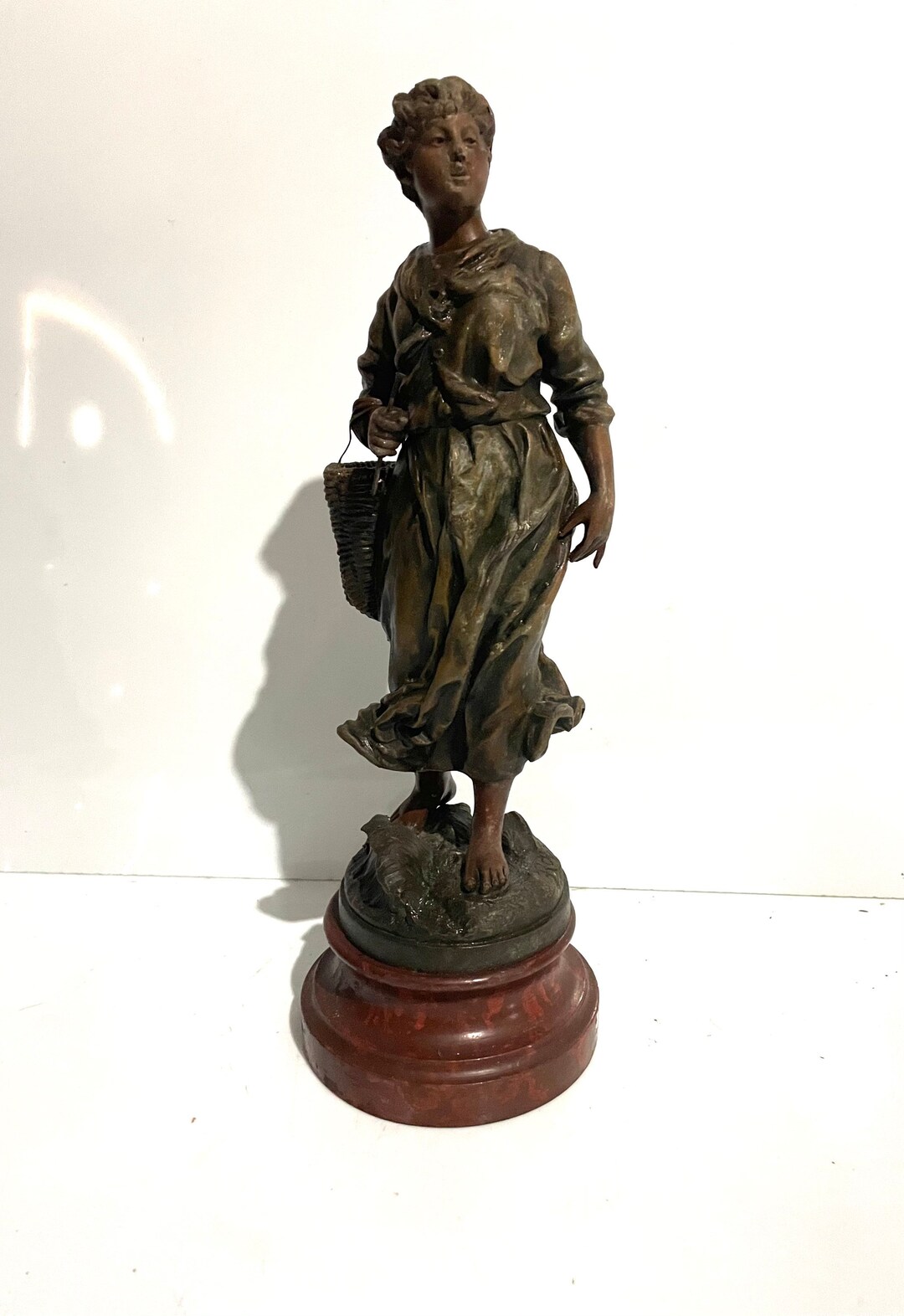 1910s Belgian Sculptor Victor Rousseau (1865-1954) Regulus Statue ...