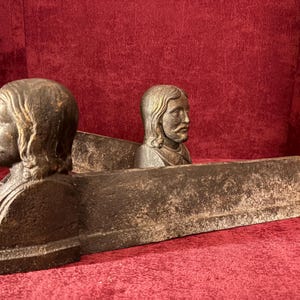 1700’s French Original Set of Two Fireplace Screen Andirons With ...