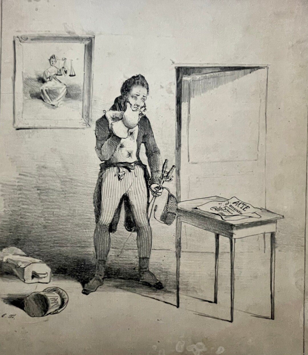 1800s British Ink/pencil on Paper. Sketch. Illustration. Satirical. - Etsy