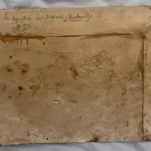 1920s French Charcoal and White Chalk Drawing on Paper After Rembrandts ...