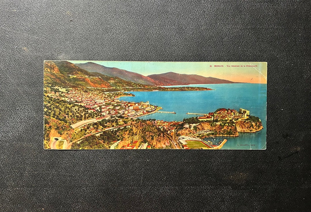 1950s French Vintage Original Chromolithography. View of the ...