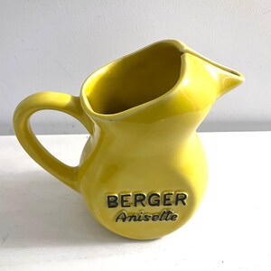 1900s French Vintage Porcelain Pitcher for Pastis. Berger Anisette ...