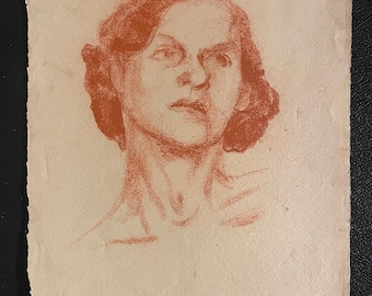 Vintage Charcoal Drawings & Illustrations - Etsy