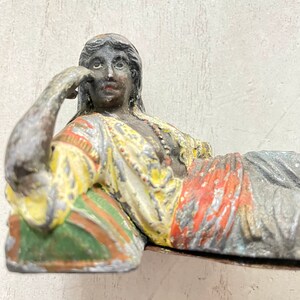 1800s French Orientalism Hand Painted Regulus Statue. - Etsy