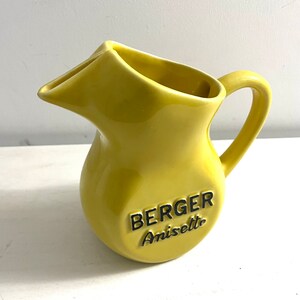 1900s French Vintage Porcelain Pitcher for Pastis. Berger Anisette ...