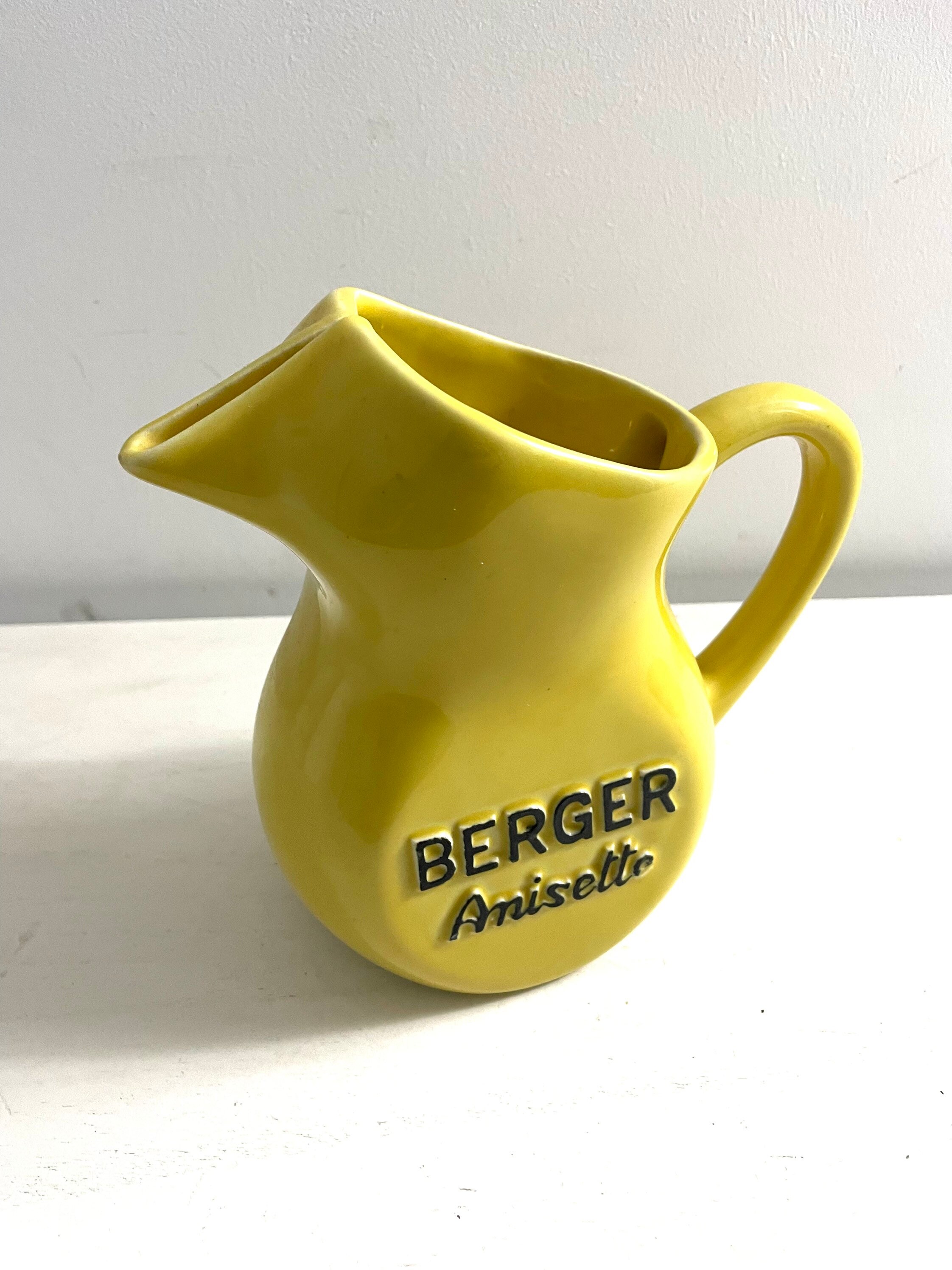 1900s French Vintage Porcelain Pitcher for Pastis. Berger | Etsy