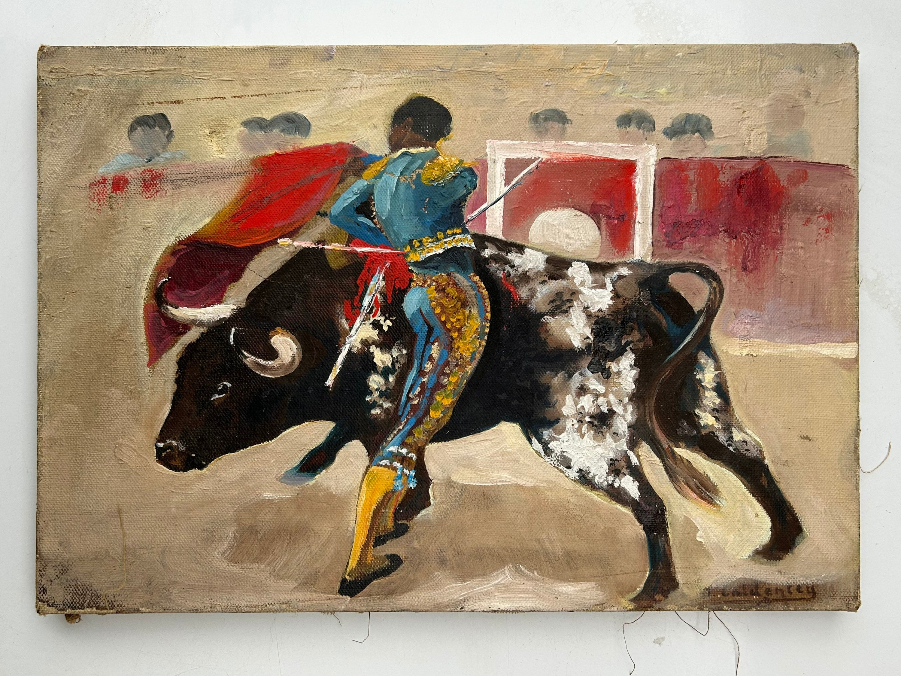 Spanish Bullfighting Drawing