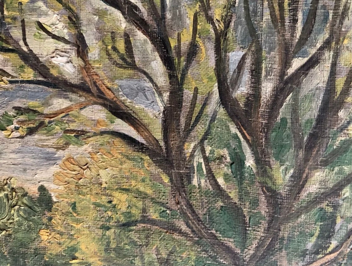 1920s French Artist Paul Fave early 1900s Oil Painting on - Etsy