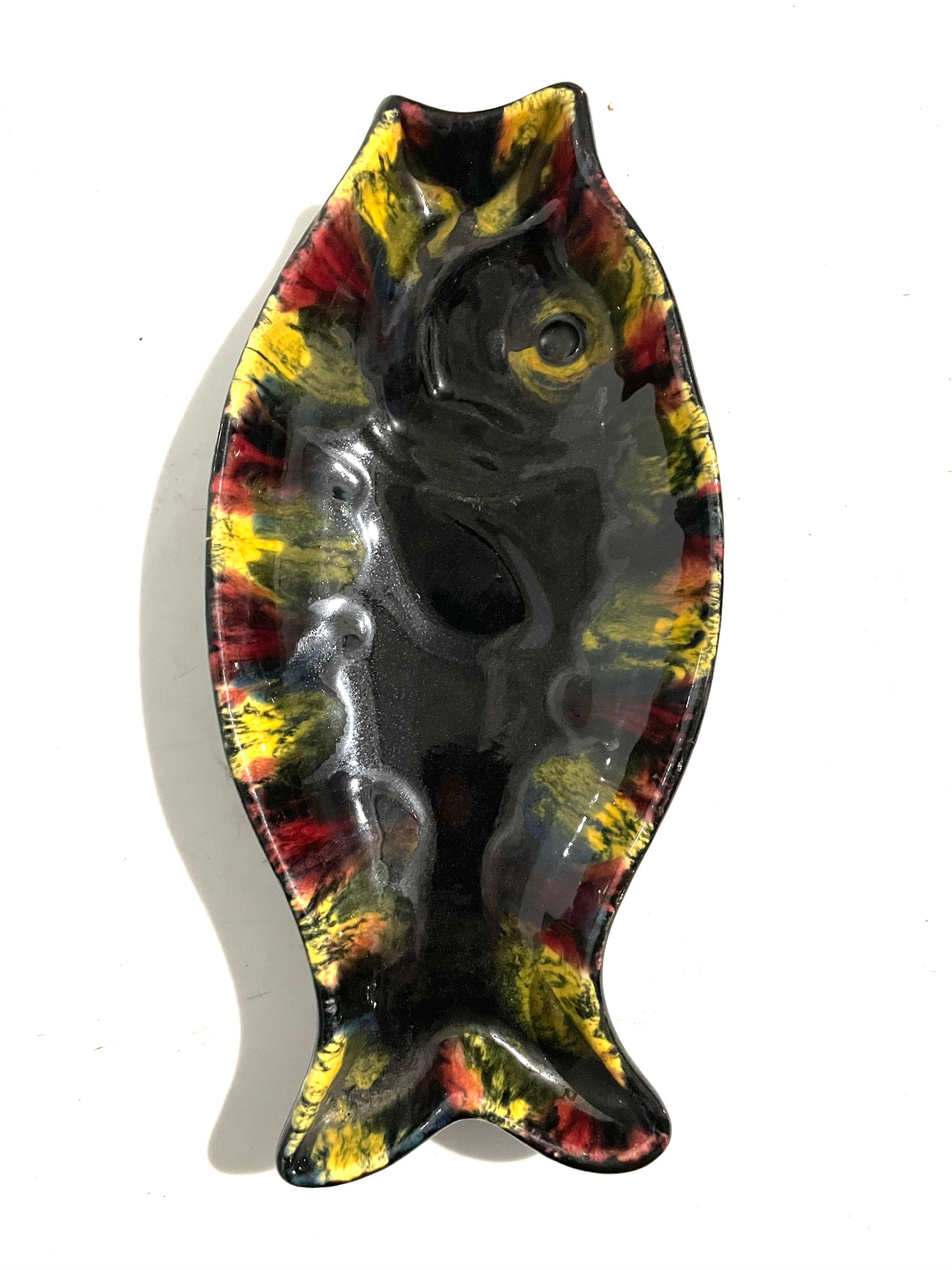 1950s French Vintage Vallauris Pottery Porcelain Set of 4 Fish - Etsy