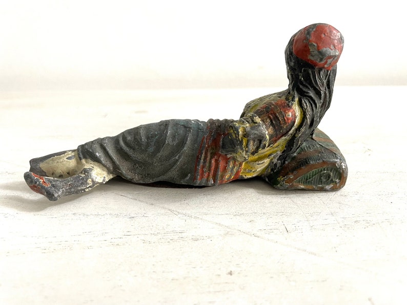 1800s French Orientalism Hand Painted Regulus Statue. | Etsy