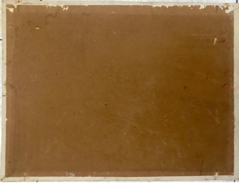 1940s French Shabby Chic Oil Painting on Panel | Etsy