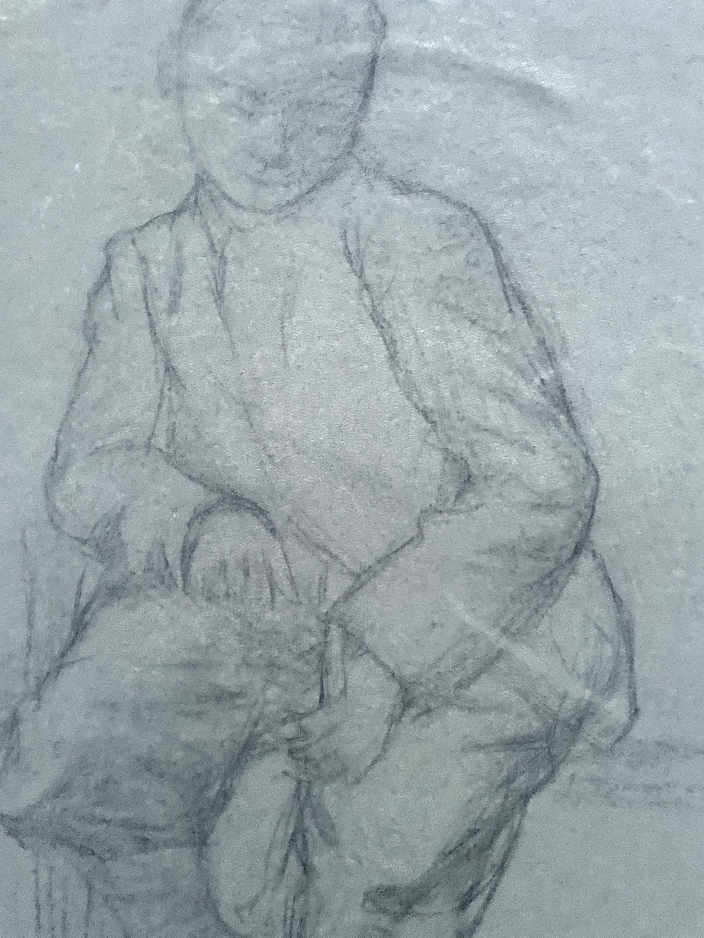 1910s French Pencil Drawing. Portrait of a Young Frenchman. - Etsy