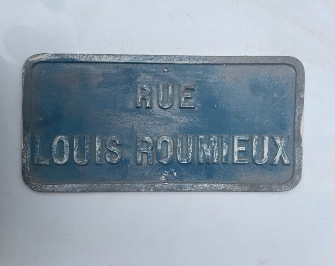 1930s French Real Original Heavy Duty Aluminium Street Sign. Antique ...