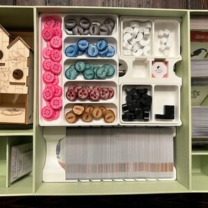 Wingspan nesting Box Board Game Insert Fits Sleeved Cards & - Etsy