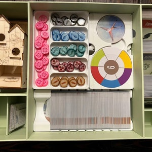 Wingspan nesting Box Board Game Insert Fits Sleeved Cards & Expansions ...