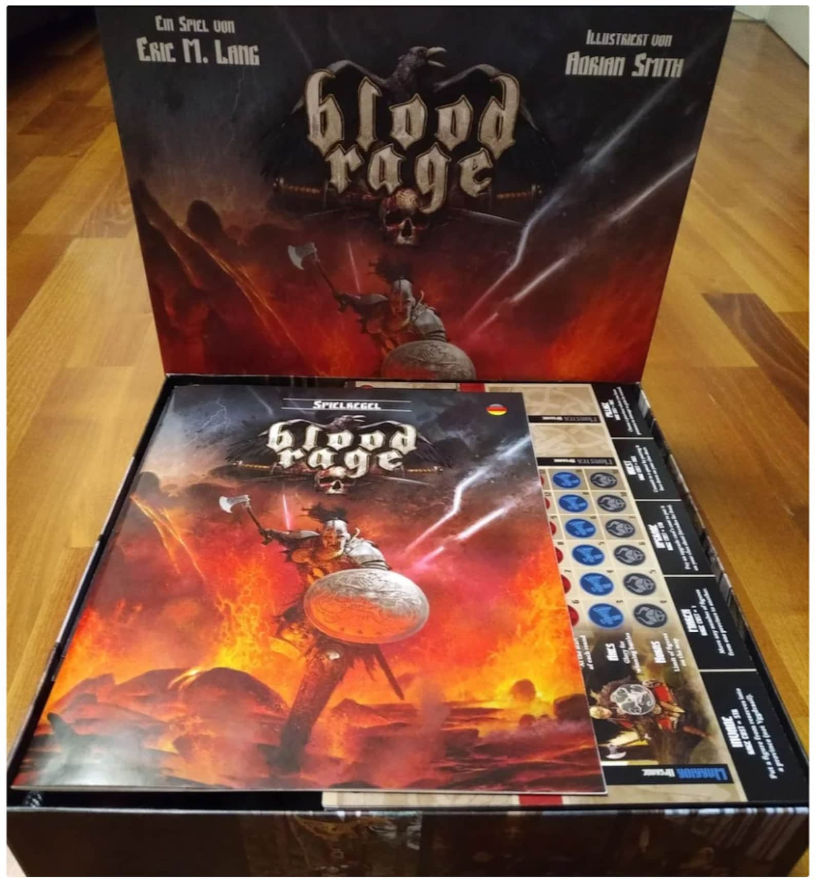Blood Rage Board Game Insert Fits Sleeved Cards and Expansions - Etsy.de