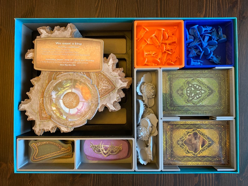 Inis Board Game Insert Fits Expansion & Sleeved Cards - Etsy