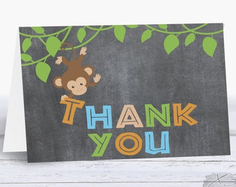 Monkey thank you | Etsy