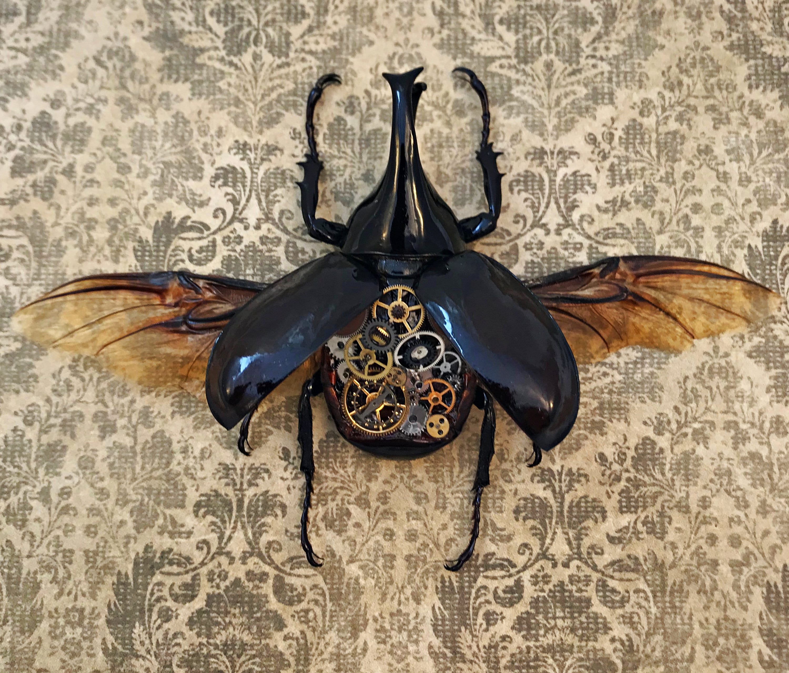 Steampunk Clockwork Rhino Beetle
