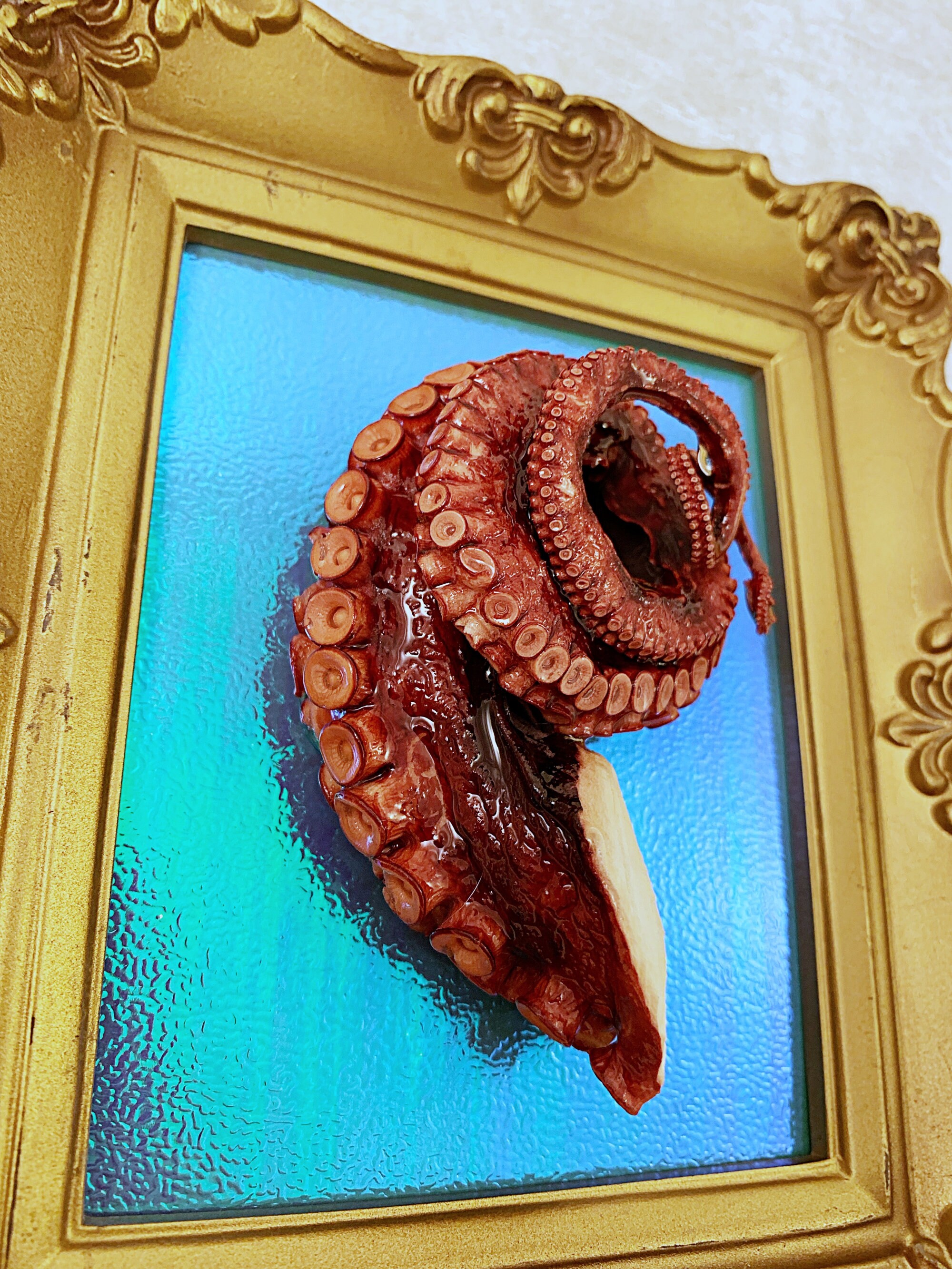 Preserved Octopus Tentacle - Vintage Frame - Iridescent Turquoise ...