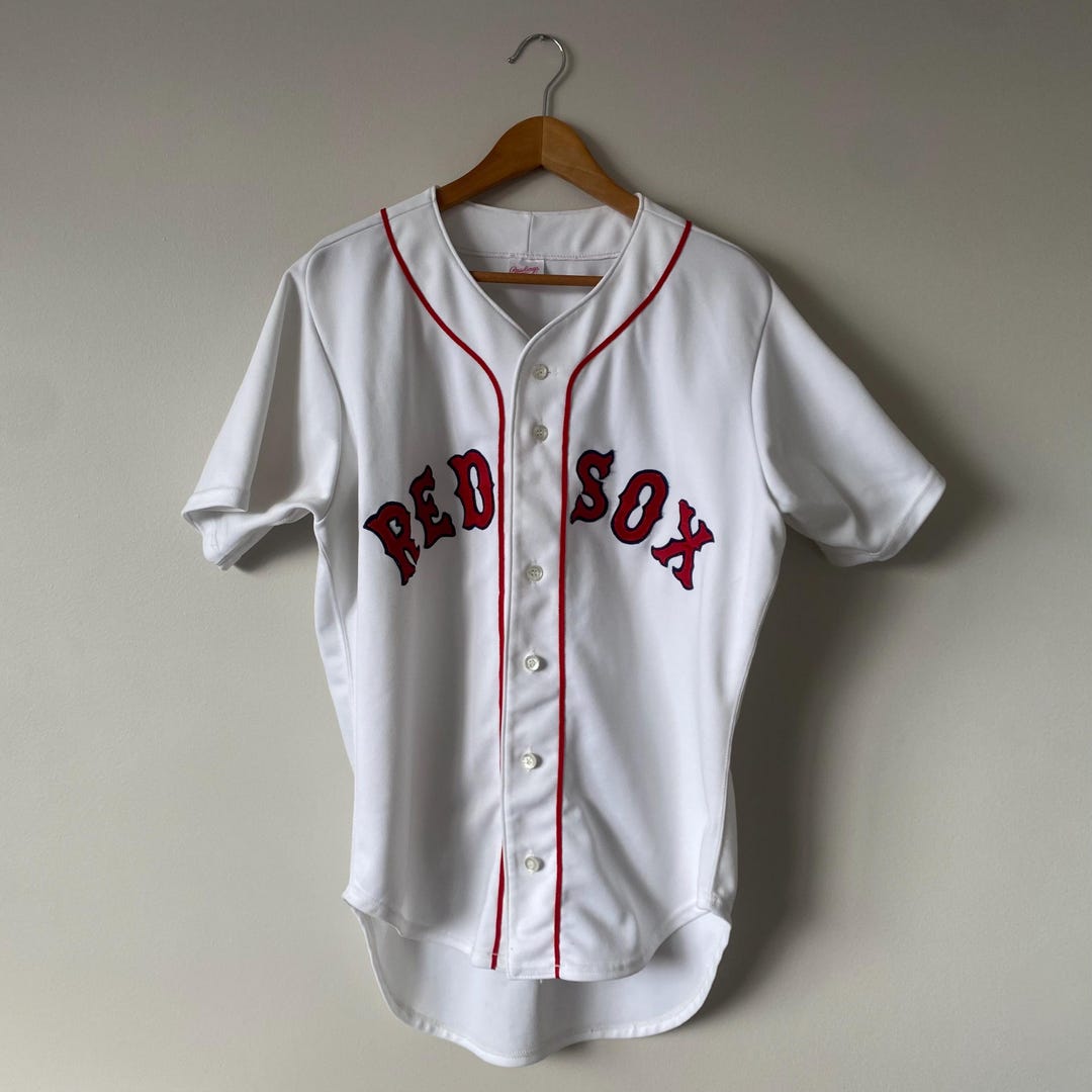 90s Era Vintage MLB Boston Red Sox Baseball Jersey, Rawlings, Made in ...