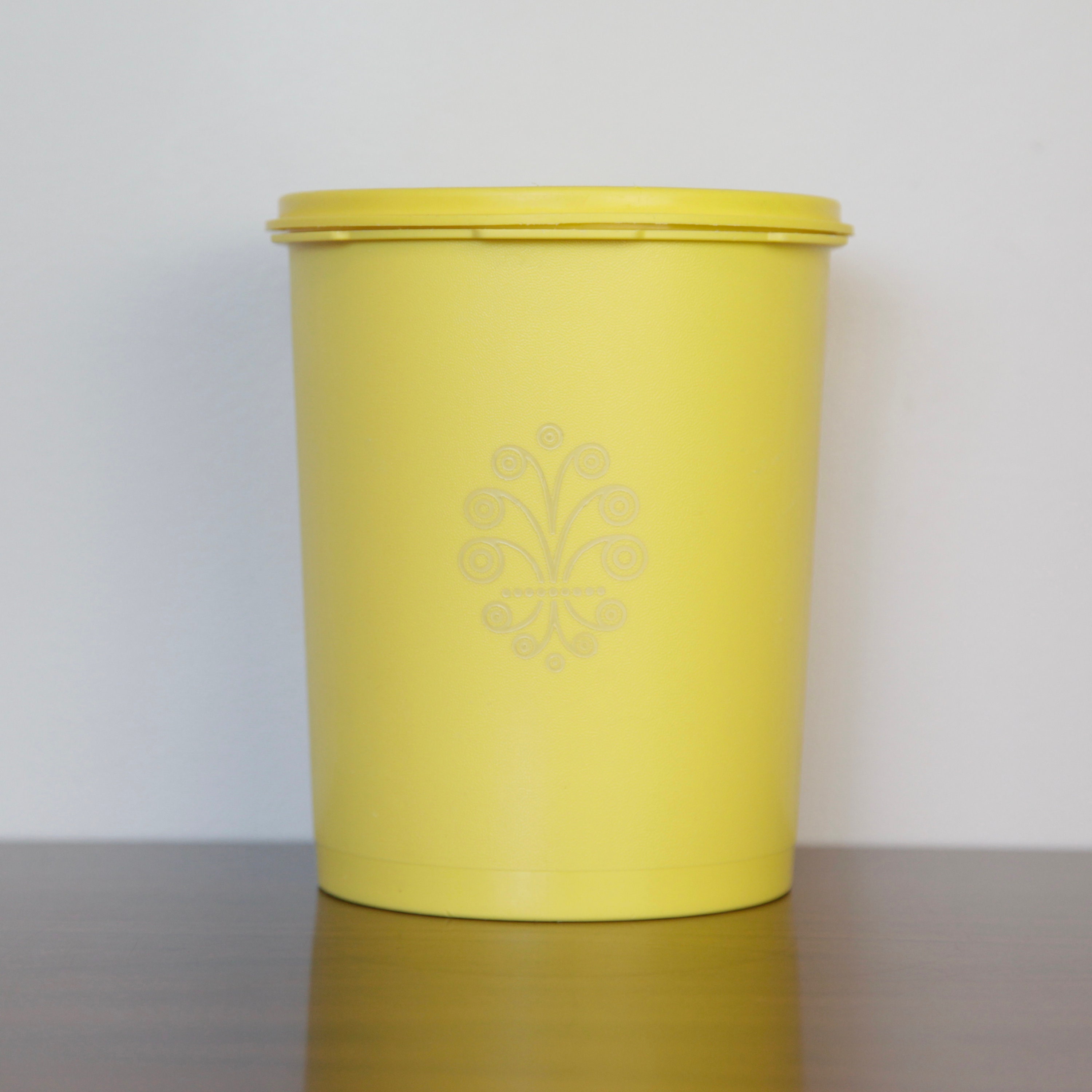 70s/80s Era Vintage Tupperware Yellow Plastic Canister With - Etsy