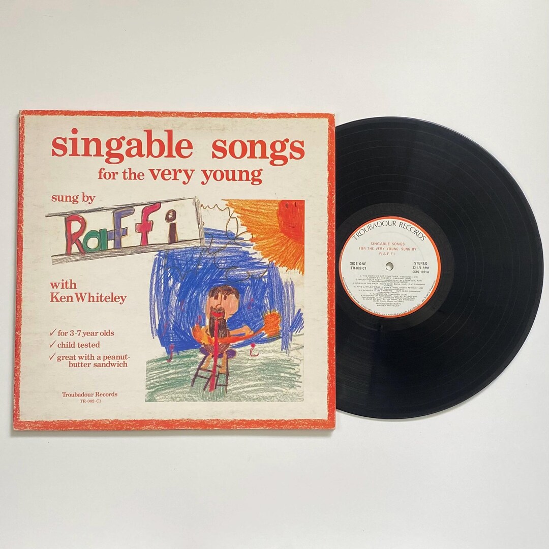 70s Vintage Raffi Singable Songs for the Very Young Vinyl Record With ...