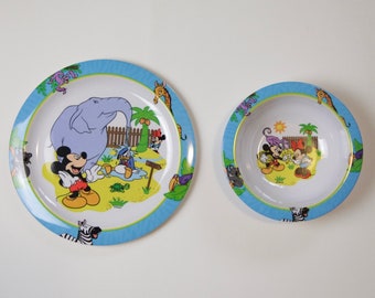 Mickey Mouse Dinnerware Set - Etsy Canada