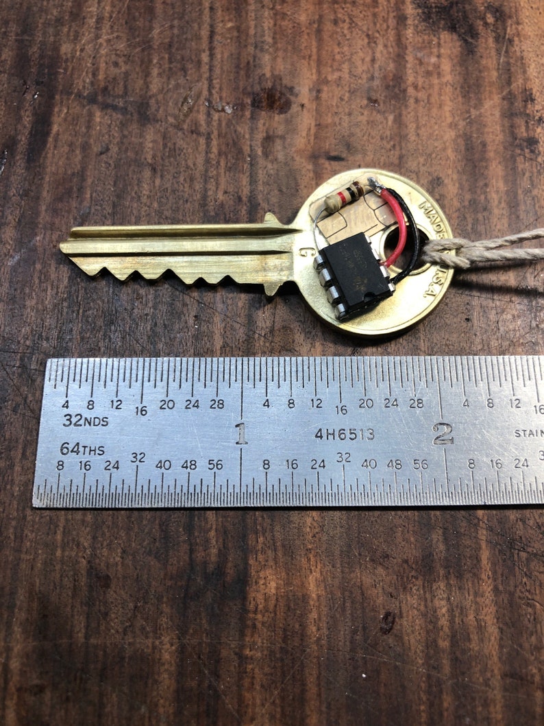 Doctor Who Tardis Key With Perception Filter Necklace Yale | Etsy